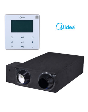 Midea HRV-D2000(B)-WDC-120G/WK hővisszanyerős szellőztető DC Inverter ...