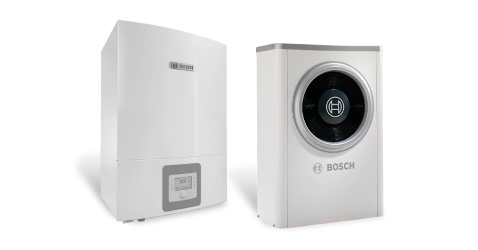 Bosch Compress 6000 AW-9+AWE 5-9 Levegő-víz hőszivattyú 9 kW ...