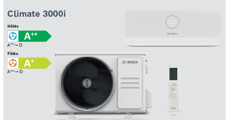 Bosch Climate 3000i W CL3000i70E Inverteres Split klíma csomag 7,0 kW ...